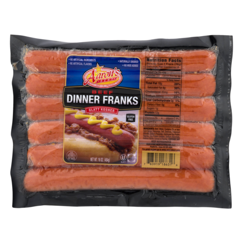 Beef Dinner Franks - Kosher Now Las Vegas